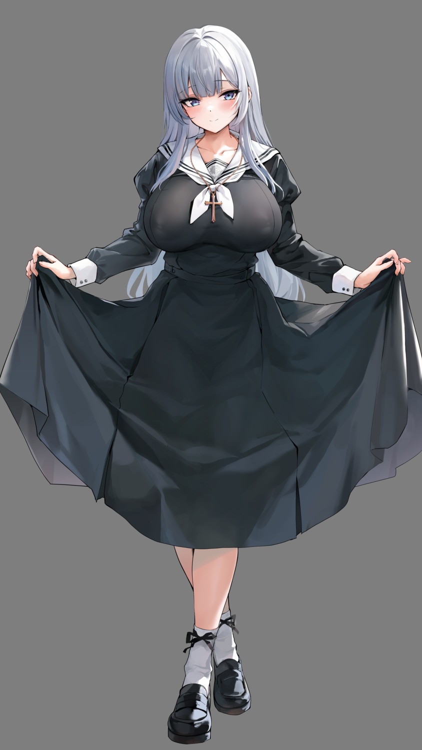 ipuu (el-ane koubou) seifuku skirt lift transparent png | #1149893 | yande.re